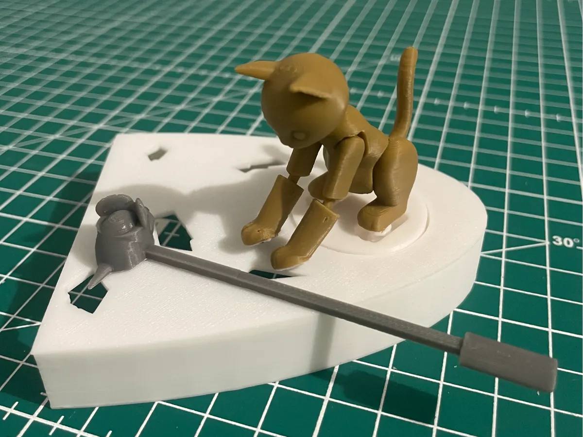 Interactive Diorama – The Cat and the Mouse - Free 3D Print Model ...