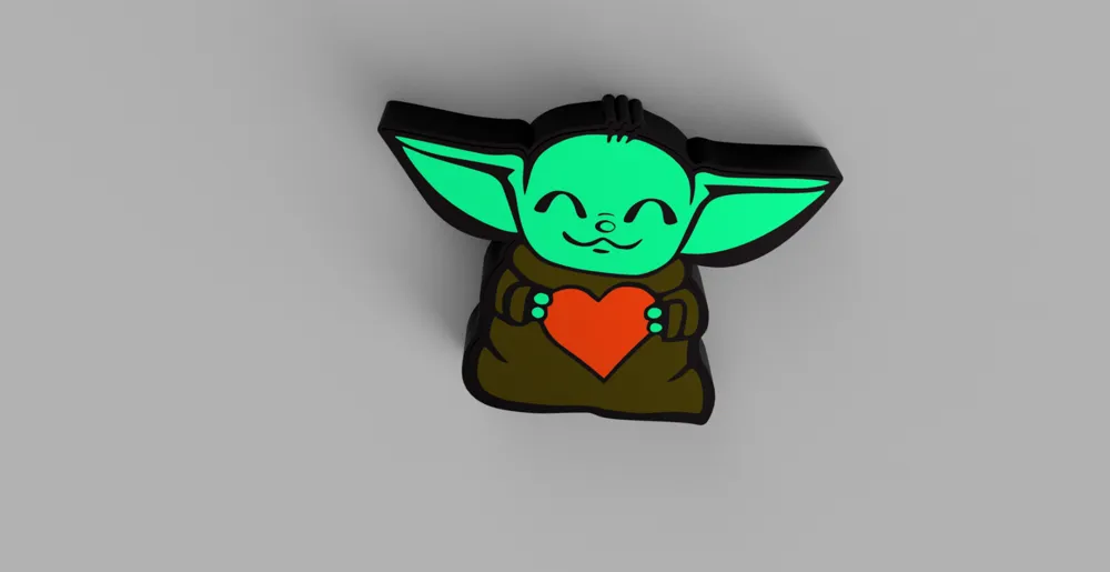 grogu light box by pixel prints - MakerWorld