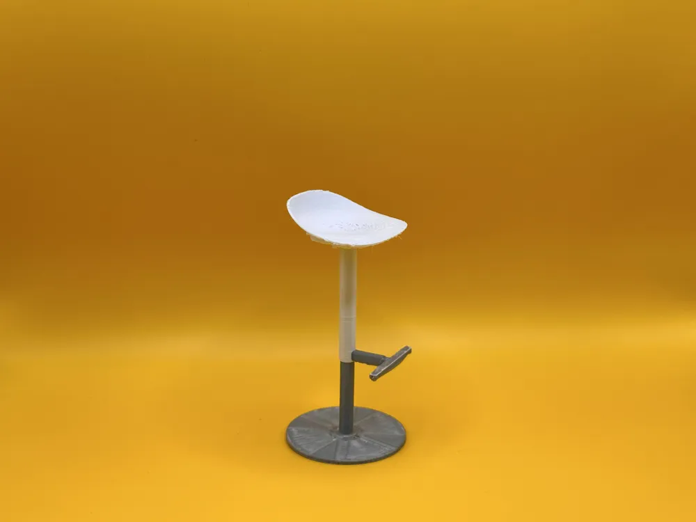 Mini Modern Dollhouse Stool - Free 3D Print Model - MakerWorld