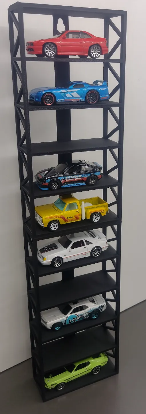 Hot Wheels stand, stackable display shelf, garage - Free 3D Print Model ...