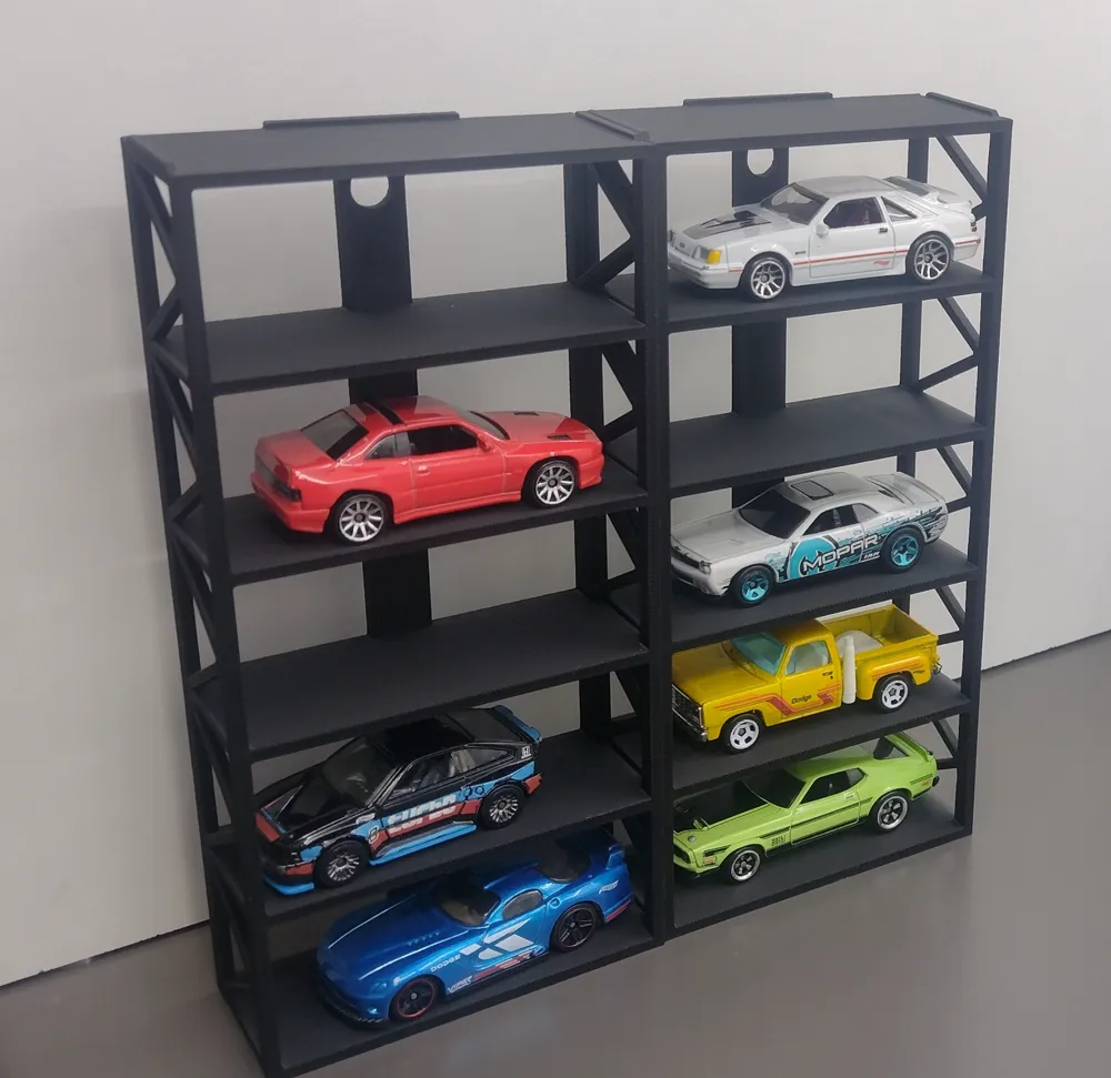 Hot Wheels stand, stackable display shelf, garage - Free 3D Print Model ...