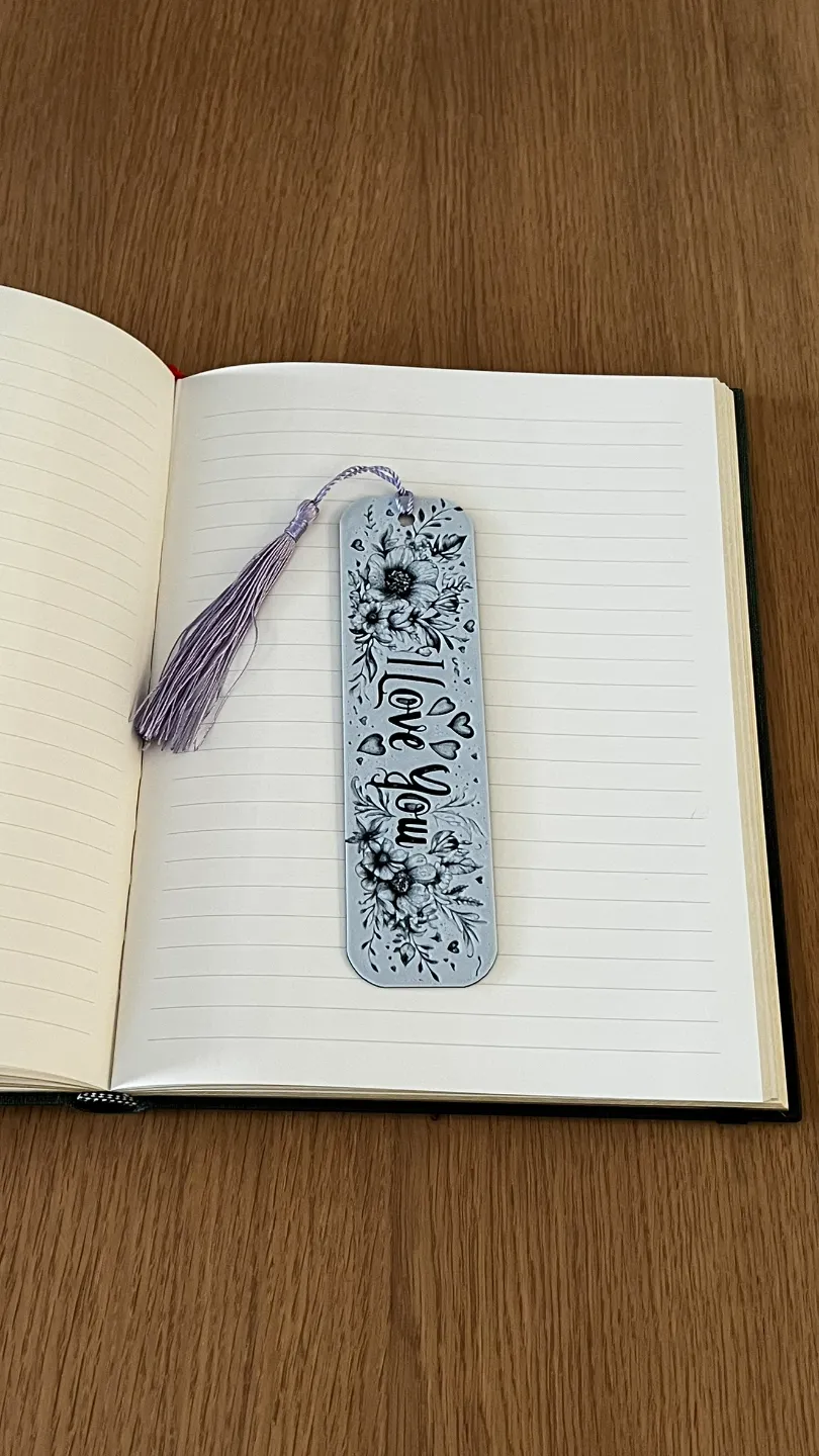 I Love You Valentines Day Love Hueforge Bookmark by Azi's Design ...