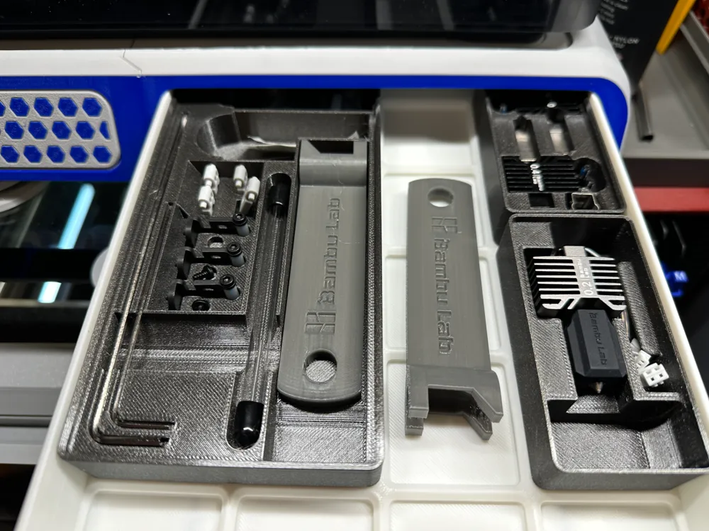 AMS Riser V2 Gridfinity Toolset with Screw Cleaner Remixed by jjblodg ...