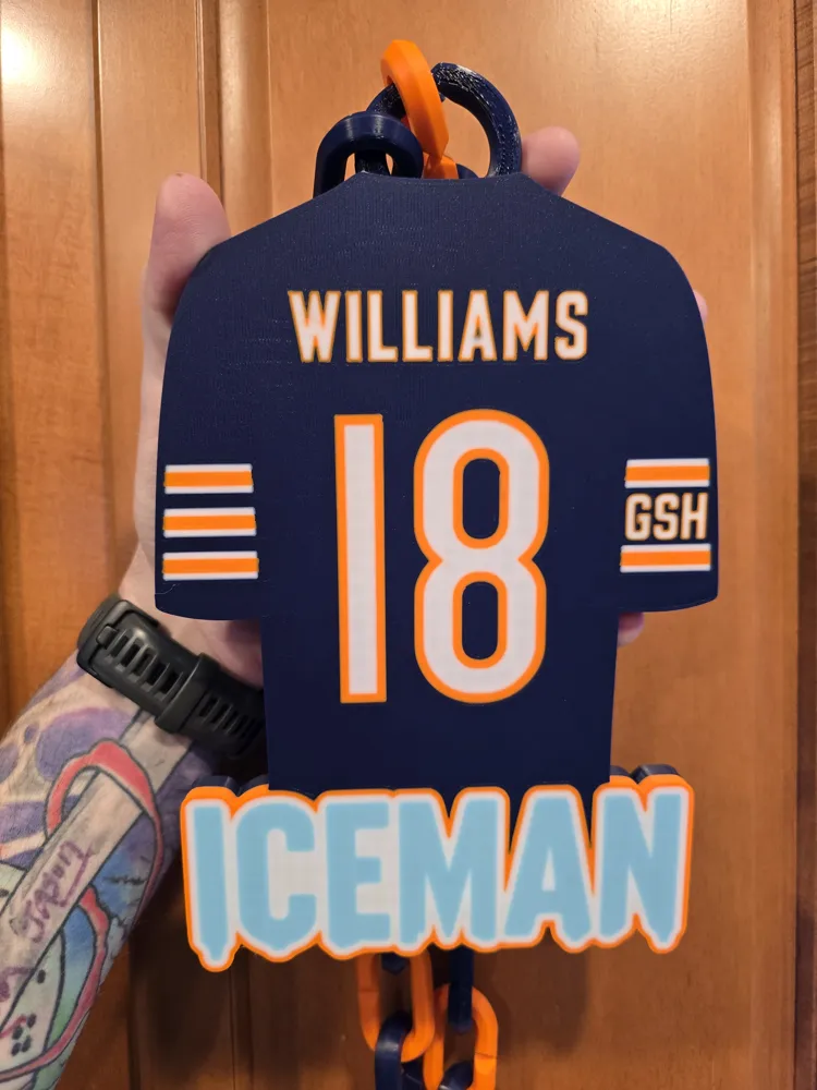 Caleb Williams ICEMAN Hype Chain - Free 3D Print Model - MakerWorld