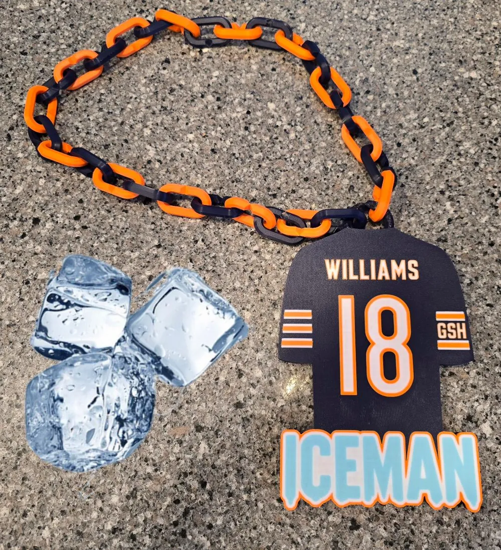 Caleb Williams ICEMAN Hype Chain - Free 3D Print Model - MakerWorld