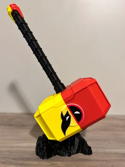 Deadpool and Wolverine - Thors Hammer Remixed by K3DPrint - MakerWorld