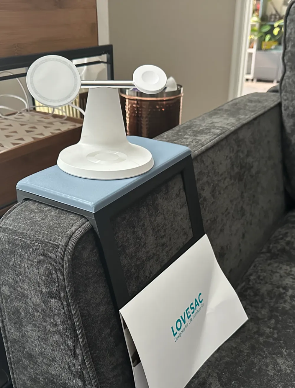 Lovesac Sactional Angled Arm Rest Tray by Ted9000 - MakerWorld