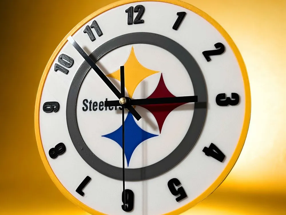 Pittsburgh Steelers Clock by Codyinbody3 MakerWorld: Download Free 3D ...