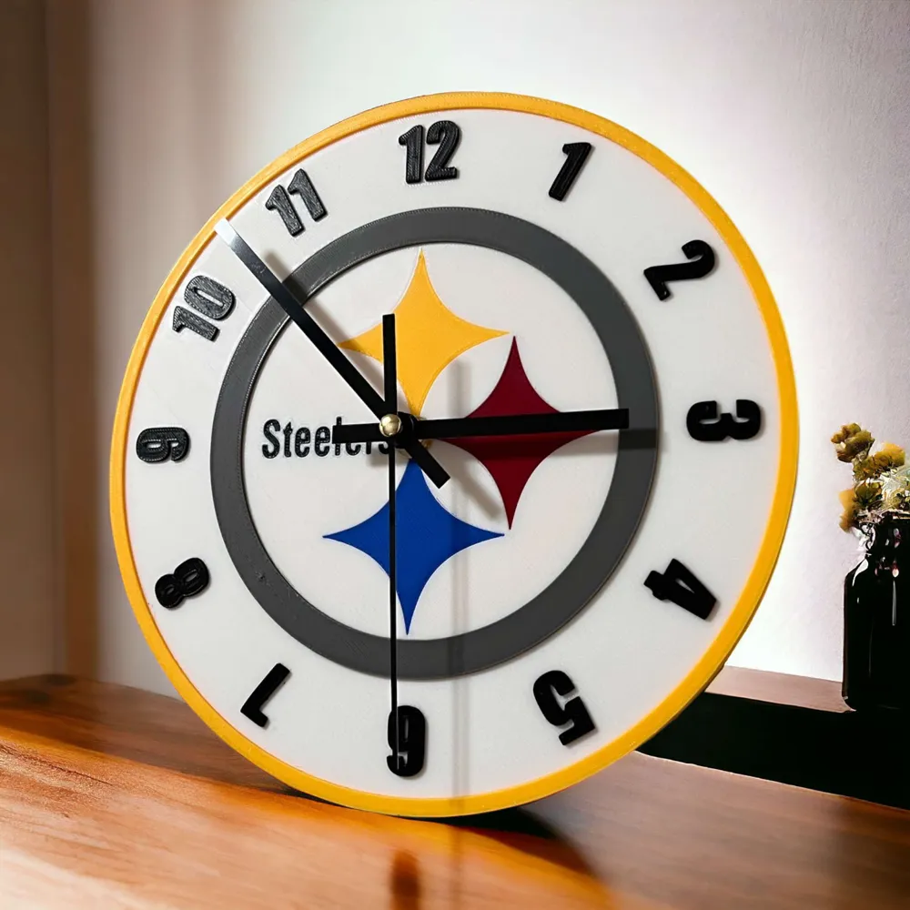 Pittsburgh Steelers Clock by Codyinbody3 MakerWorld: Download Free 3D ...