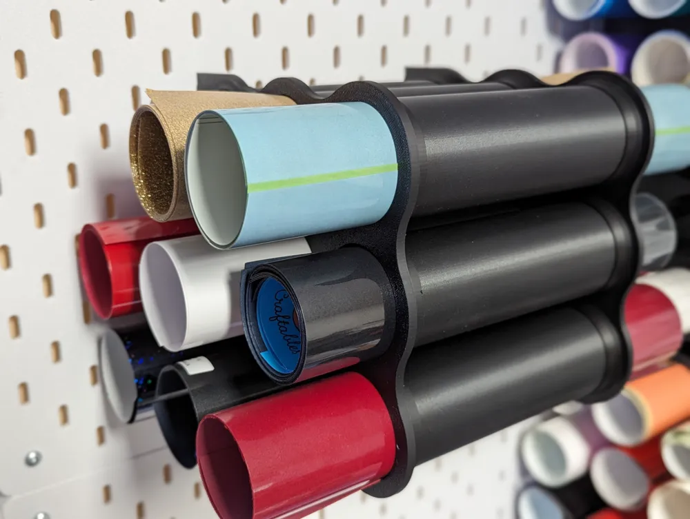 Ikea Skadis Vinyl Rolls Storage by Marc Elbichon - MakerWorld
