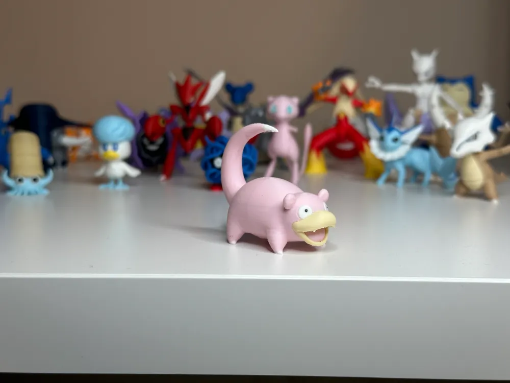 Slowpoke (Pokemon) 4 Color 42mm tall by LCFigure - MakerWorld