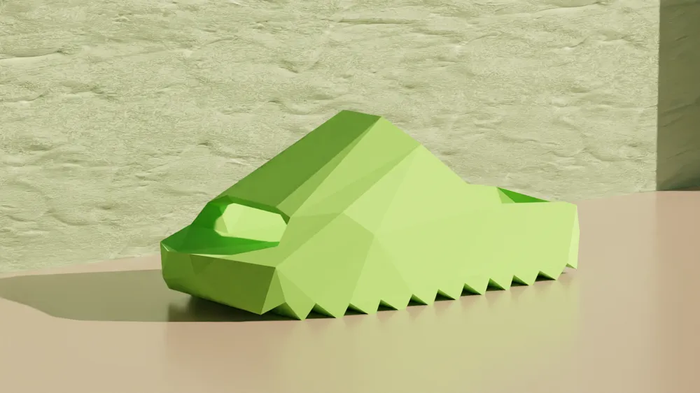 Yeezy Slides - Low Poly (Decoration) Remixed by calebtimoteo - MakerWorld