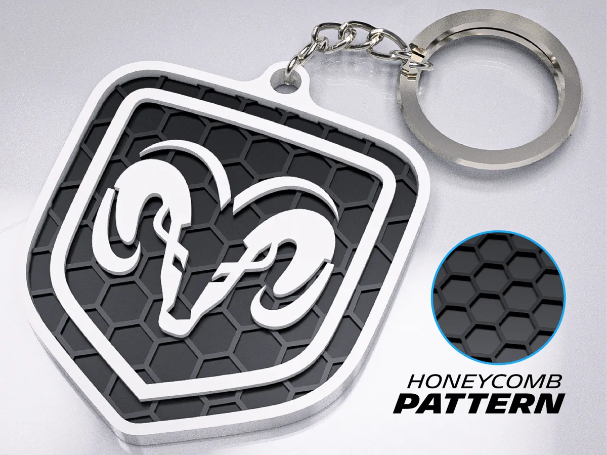 Dodge Keychain - Free 3D Print Model - MakerWorld
