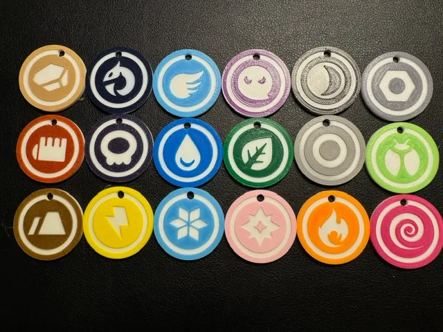 Pokémon Go Inspired Gym Badges by Concord3D MakerWorld: Download Free ...