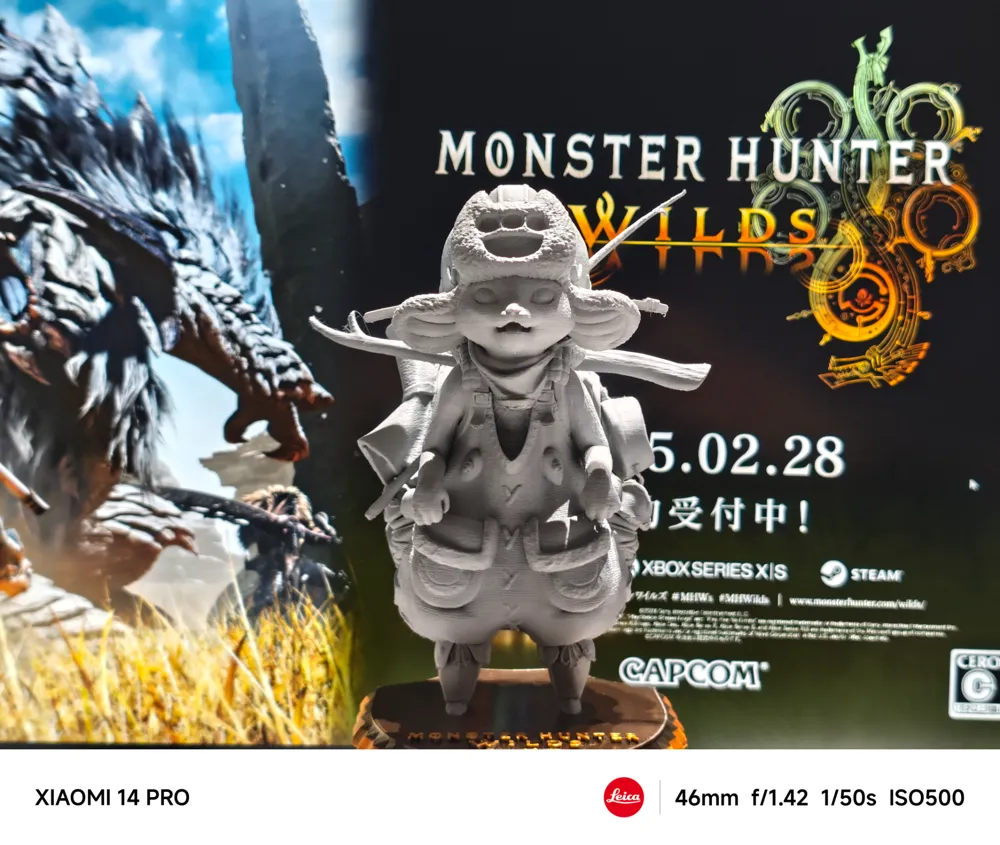Felyne, Monster Hunter Wilds, 艾露猫《怪物猎人：荒野》 von D.KIN - MakerWorld