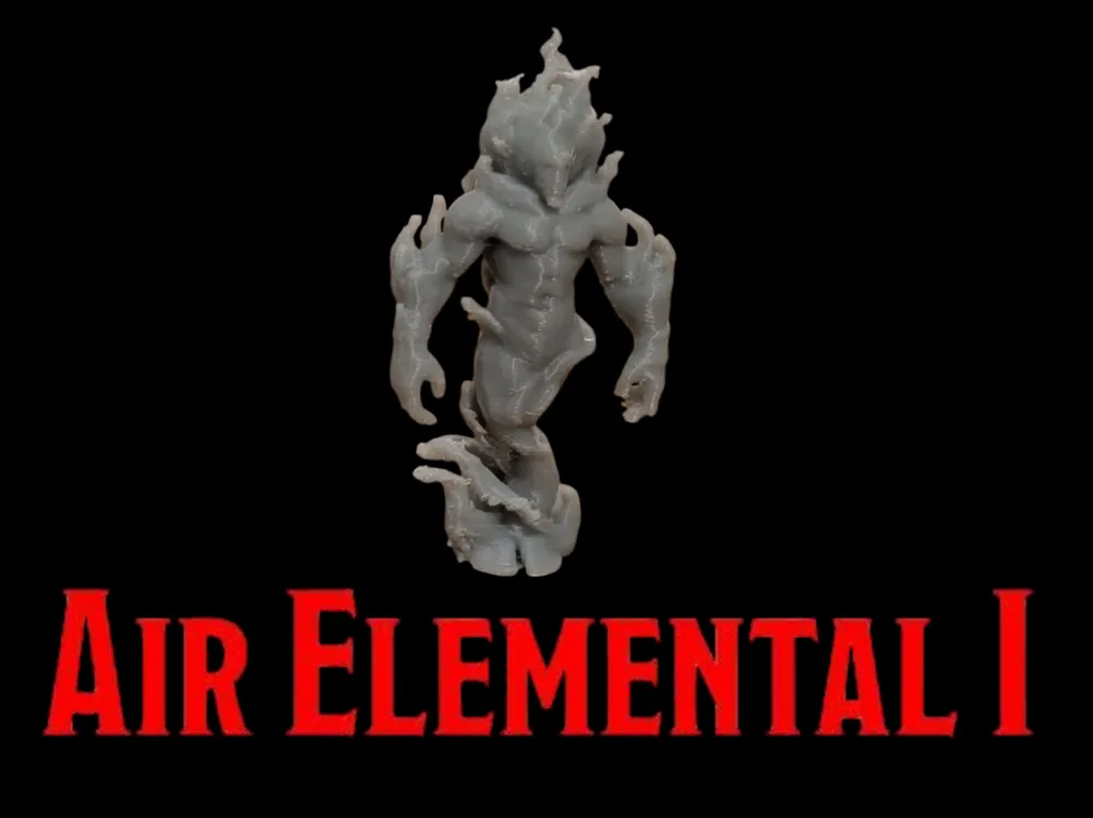 DnD Air Elemental I Miniature by MikeGyver - MakerWorld