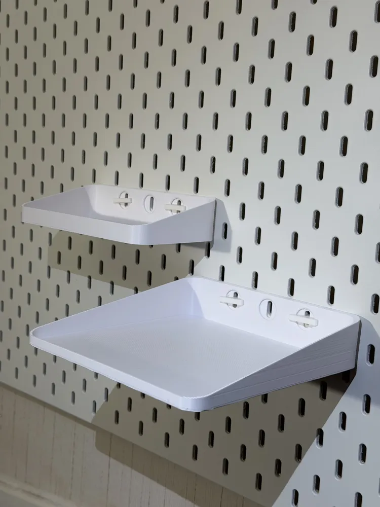 Skadis T-Clip Parametric box with Angle & Hex Grid - Free 3D Print ...