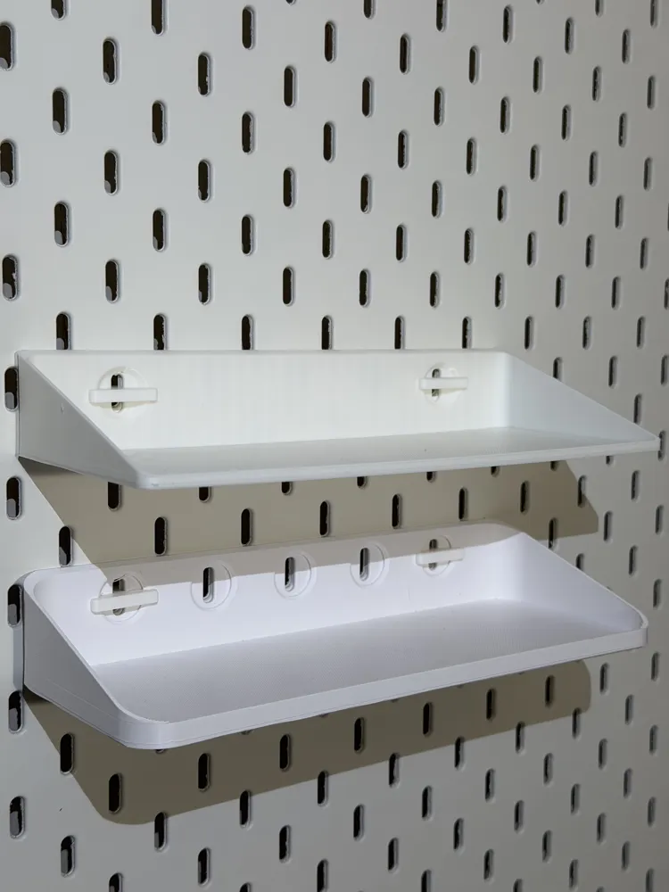 Skadis T-Clip Parametric box with Angle & Hex Grid - Free 3D Print ...