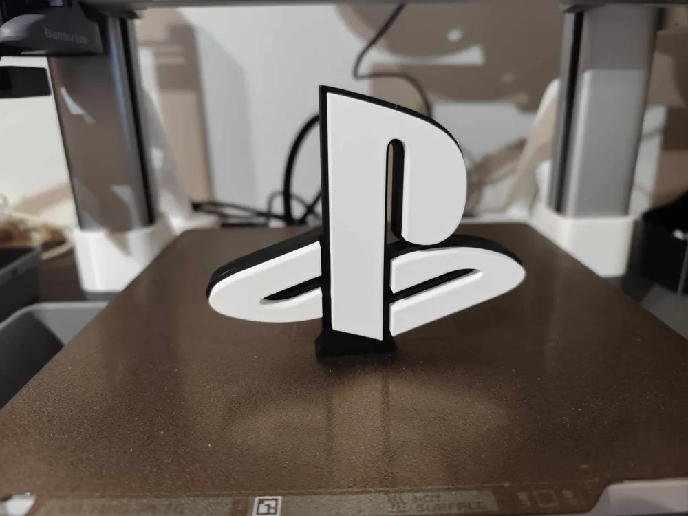 PS logo display stand by OrangeSs - MakerWorld