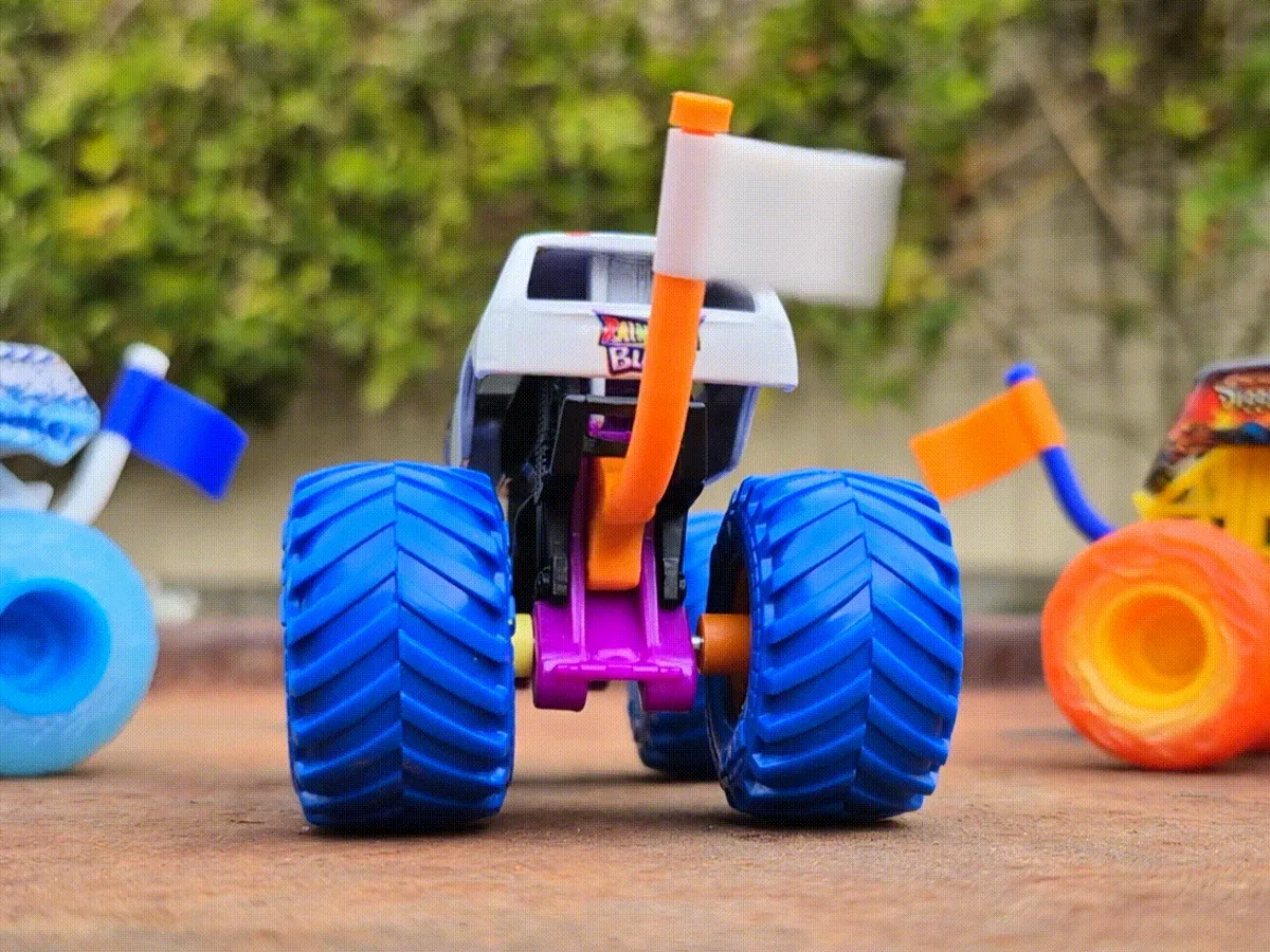 Monster Jam Truck 1:64 Spinning Flag by Print & Poop MakerWorld ...