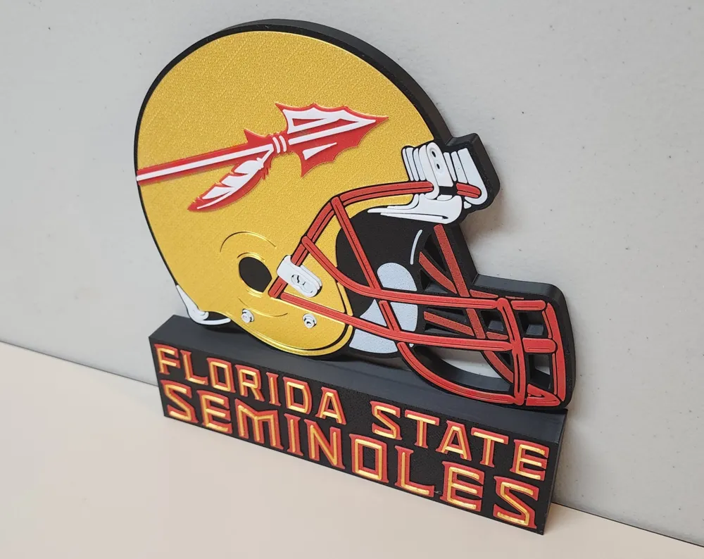Florida State Seminoles Helmet Desk / Wall Display - Free 3D Print ...