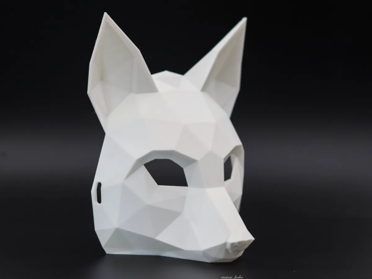 Low Poly Fox Mask - Free 3D Print Model - MakerWorld