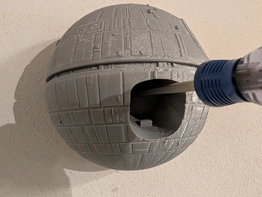 Tesla Charger Plug Holder - Death Star -Secure Fit - Free 3D Print ...
