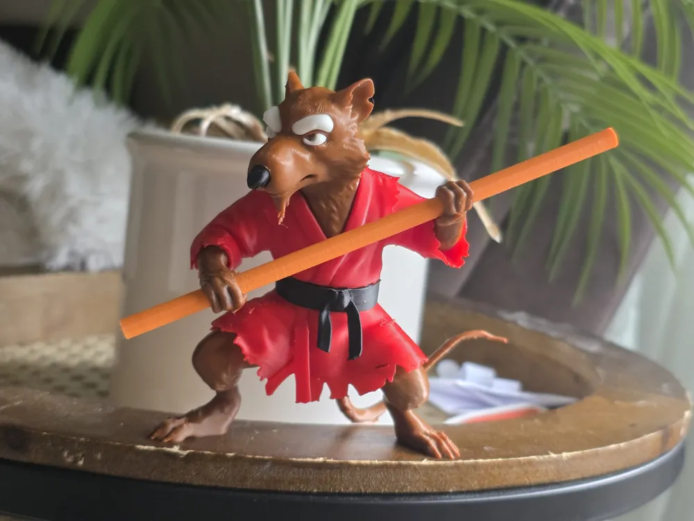 Splinter TMNT - No AMS (Multiparts) - Free 3D Print Model - MakerWorld