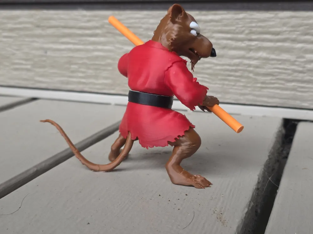 Splinter TMNT - No AMS (Multiparts) - Free 3D Print Model - MakerWorld