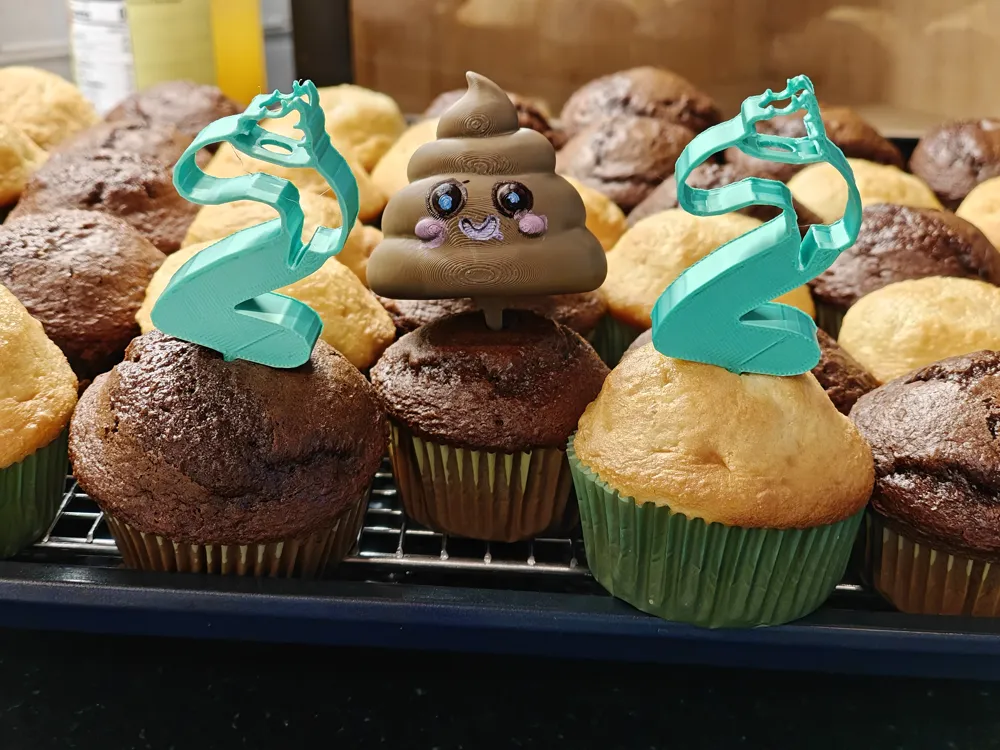 Poop Emoji Candle Cake Topper Decoration by im.jackharvest MakerWorld ...