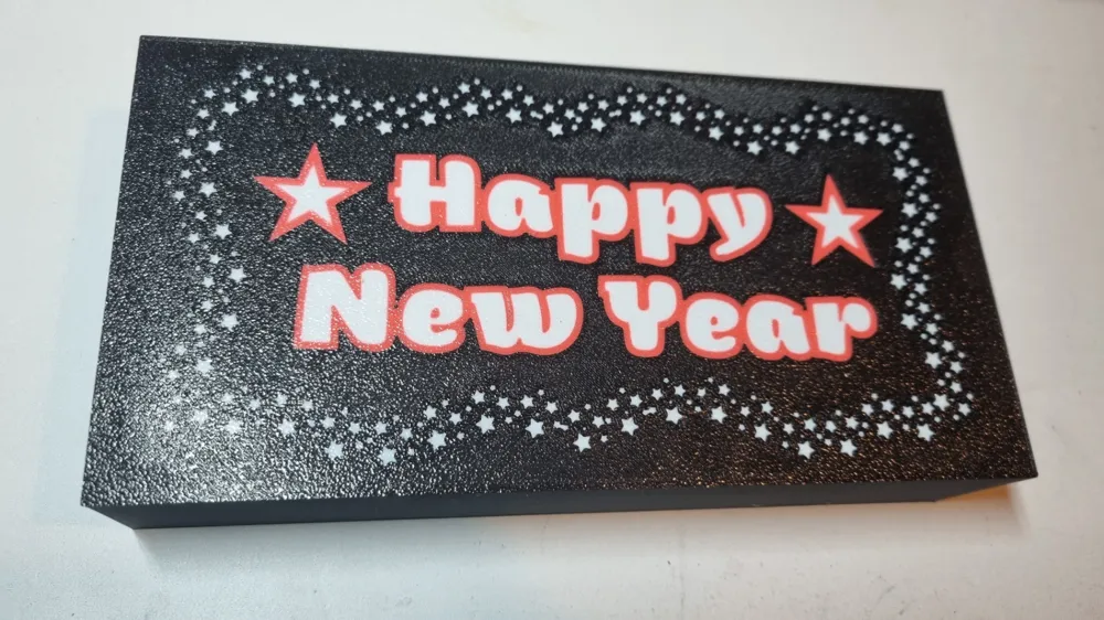 Lightbox Happy New Year by Jochem - MakerWorld