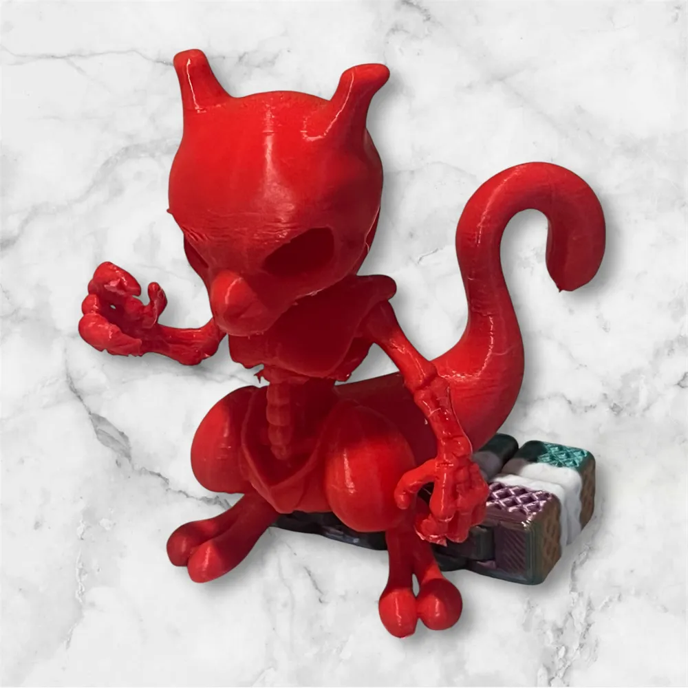Kawaii Skeletal – Mewtwo (Fan Art) by DFrost MakerWorld: Download Free ...