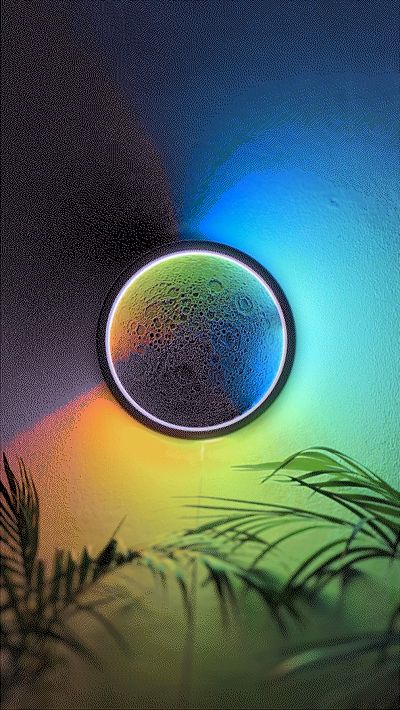 RGB moon wall light by makarov MakerWorld: Download Free 3D Models