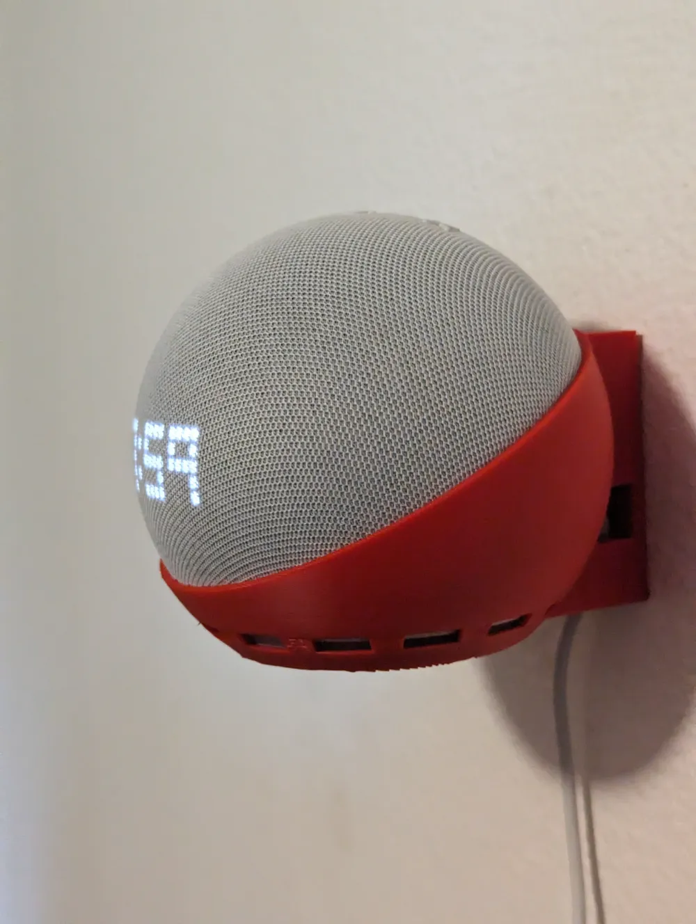 Echo Dot 4th & 5th Gen Upright Wall Mount V4 by People Want Prints - MakerWorld