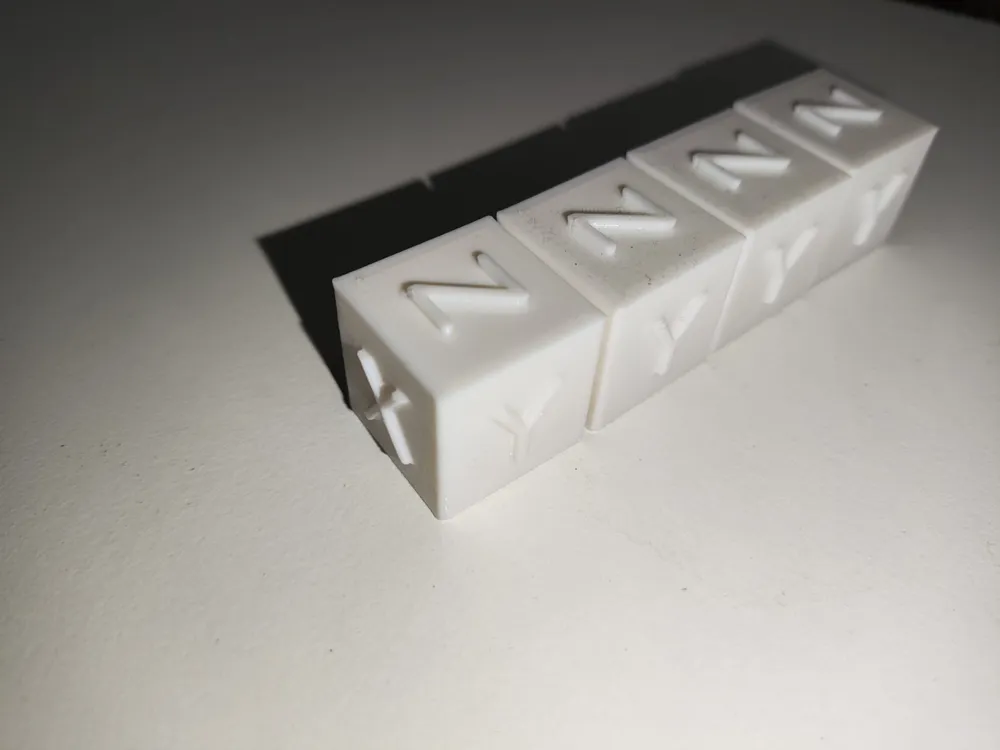Calibration cube 20x20x20 tolerances test included - Free 3D Print ...