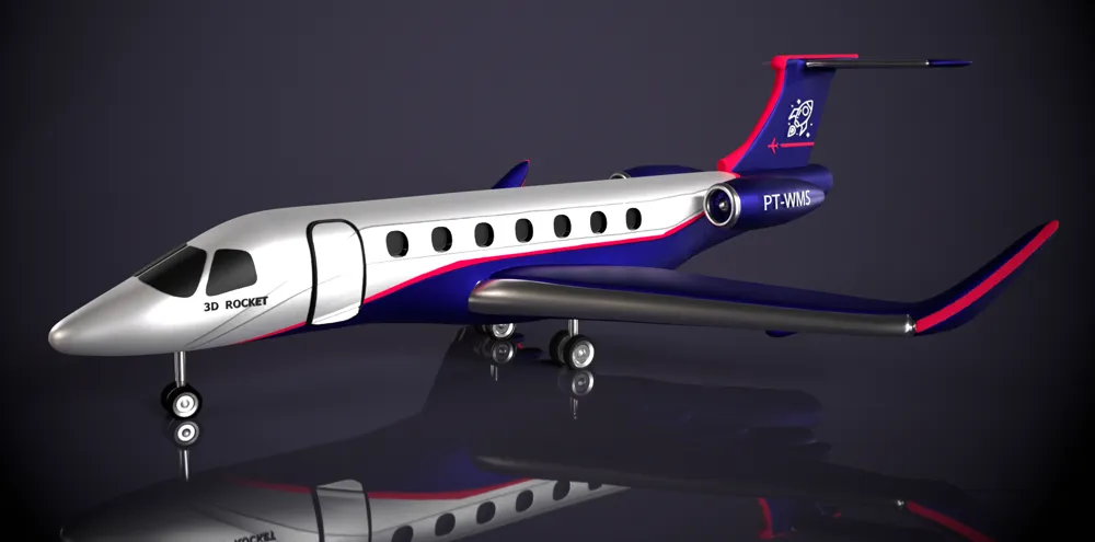 Embraer Praetor 600 - Free 3D Print Model - MakerWorld