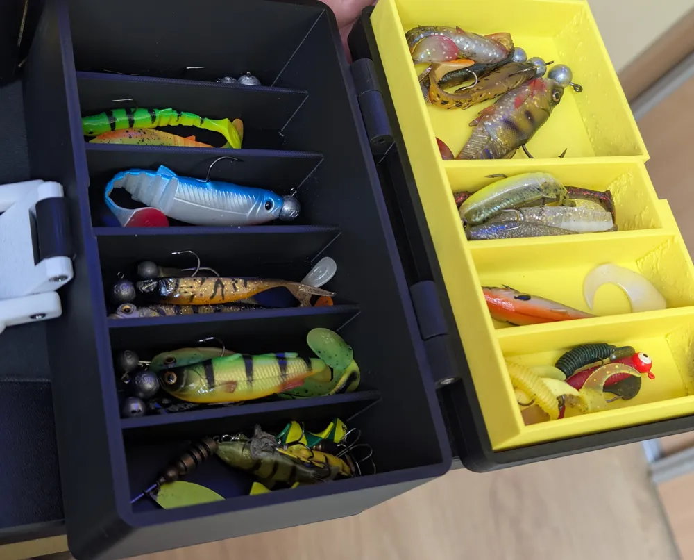 Tackle Box - a solid box for fishing lures - Free 3D Print Model ...