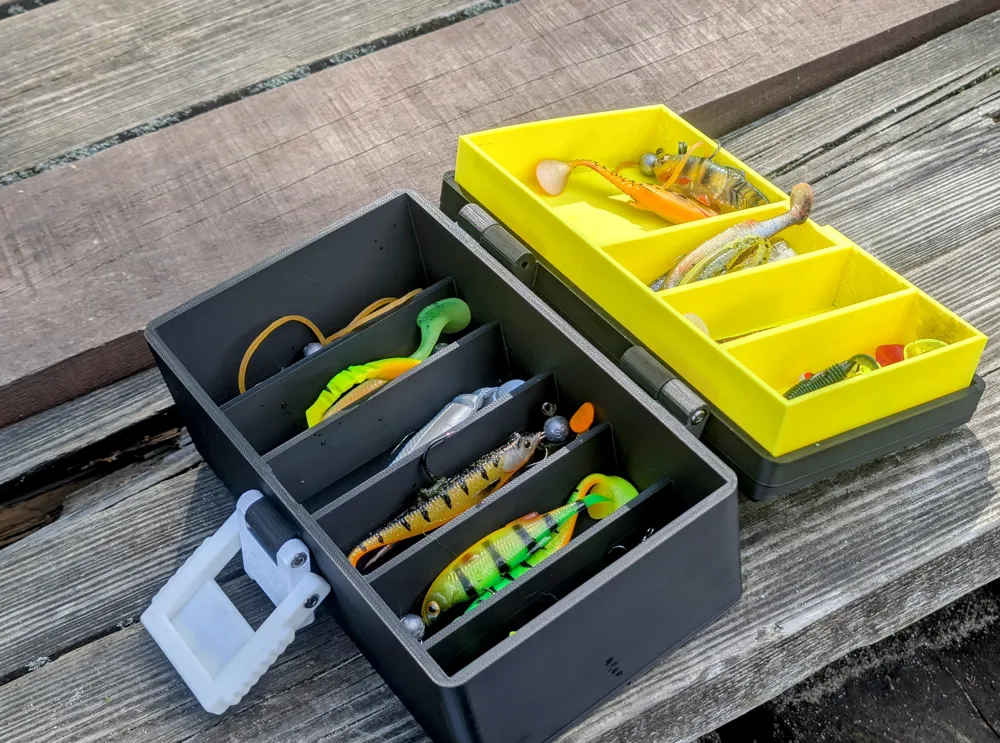 Tackle Box - a solid box for fishing lures - Free 3D Print Model ...