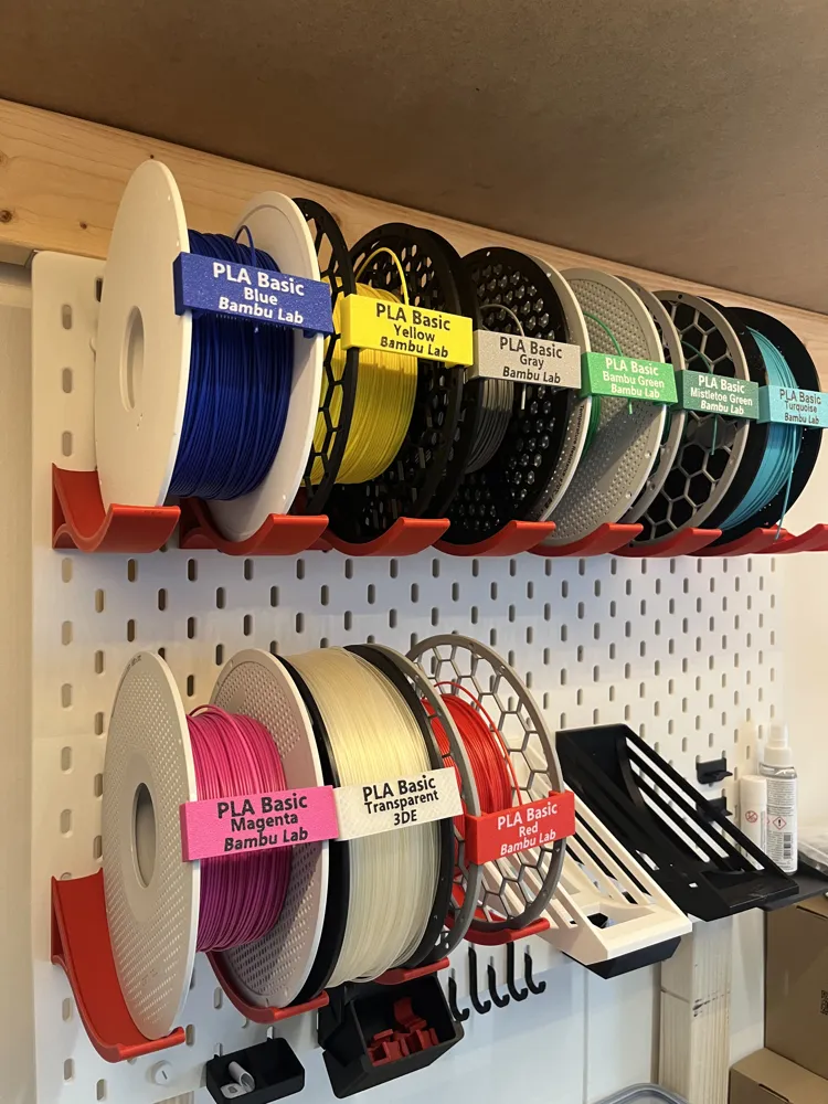 Filament sign/label for spools incl. filament clip by anderskr79 ...