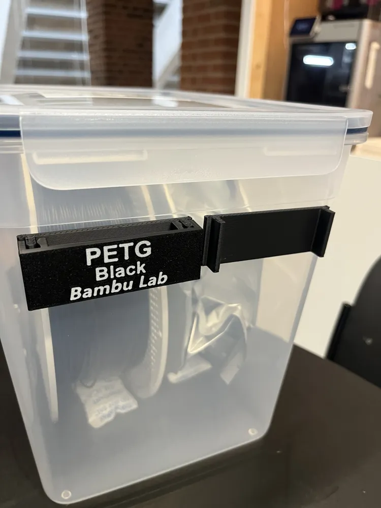 Filament sign/label for spools incl. filament clip by anderskr79 ...