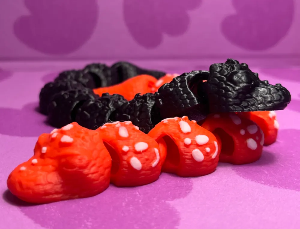 Articulated lunar year snake by Bash Studio 3D - MakerWorld