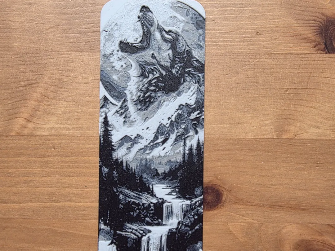 Wolf Bookmark - Free 3D Print Model - MakerWorld