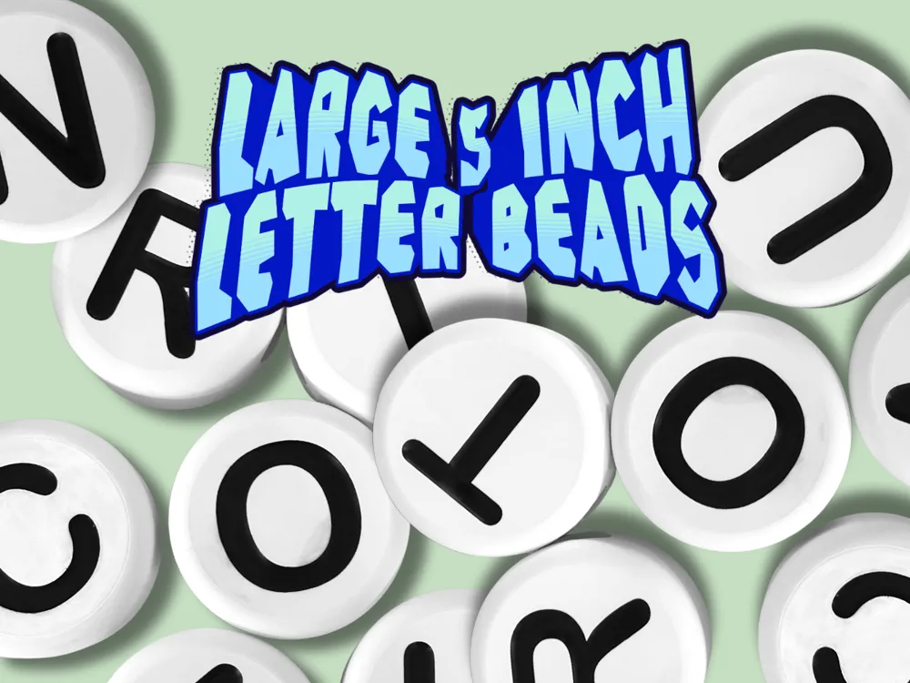 Big Letter Beads 5 inches - Free 3D Print Model - MakerWorld