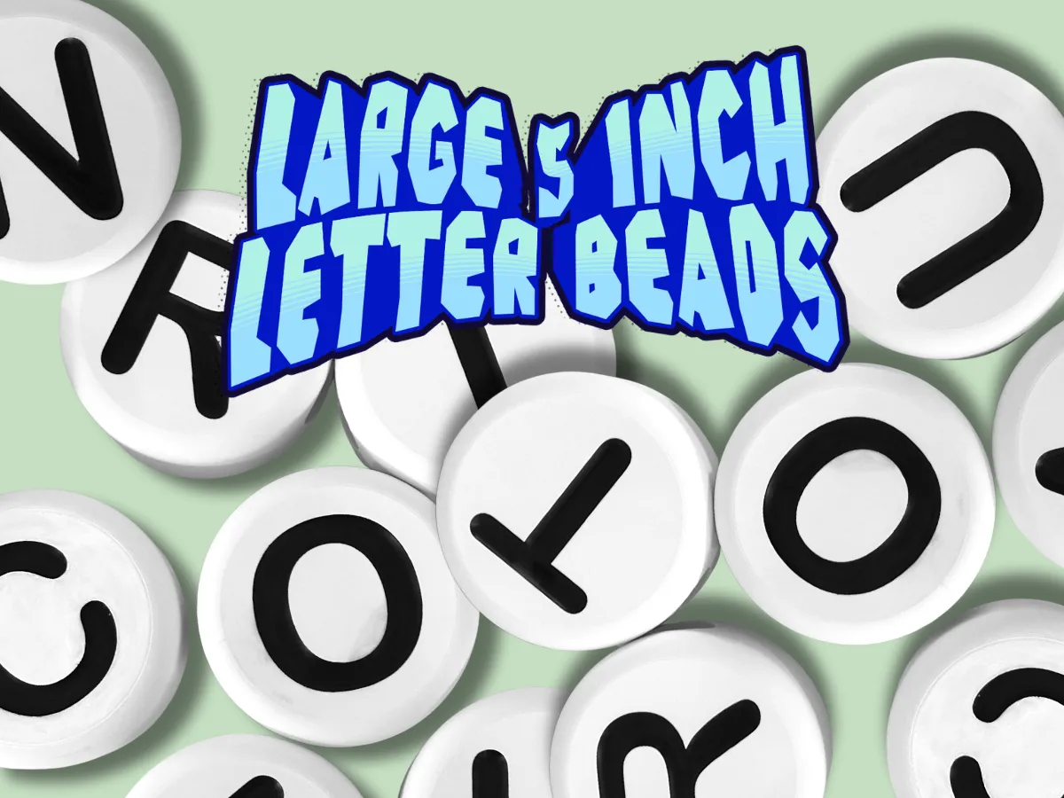 Big Letter Beads 5 inches - Free 3D Print Model - MakerWorld