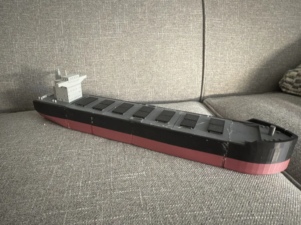 Sinking Cargo Ship - Free 3D Print Model - MakerWorld