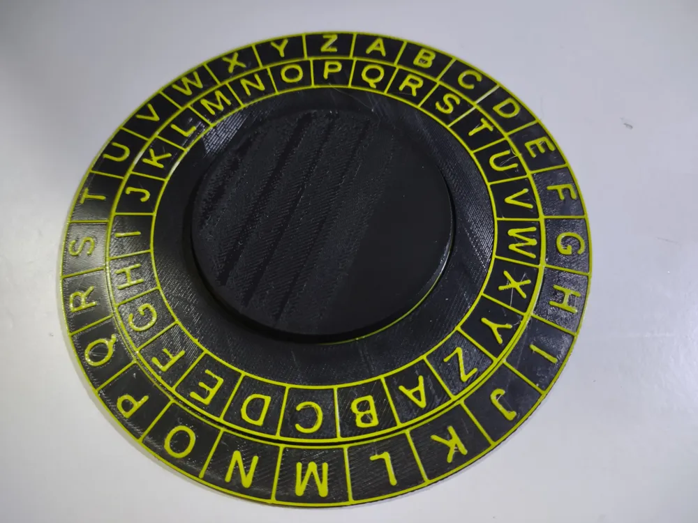 Caesar Cipher Decoder Ring by AmethystAlice - MakerWorld