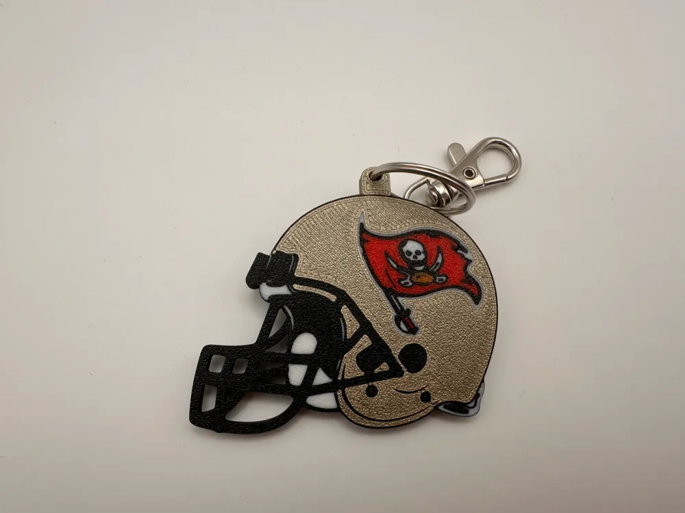 Tampa Bay Buccaneers Keychain - 5 colors by ShapeShifterStudio - MakerWorld