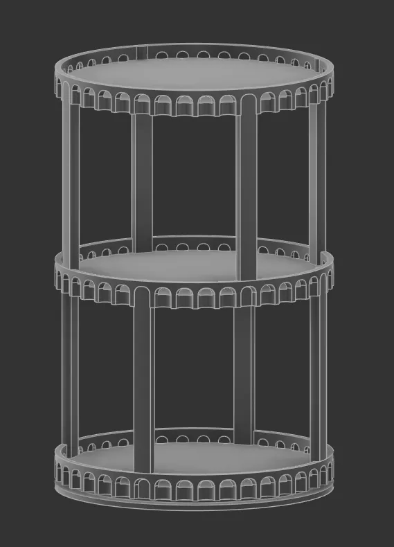 Smart Modular Rotating Spice Rack (20 cm) - Free 3D Print Model ...