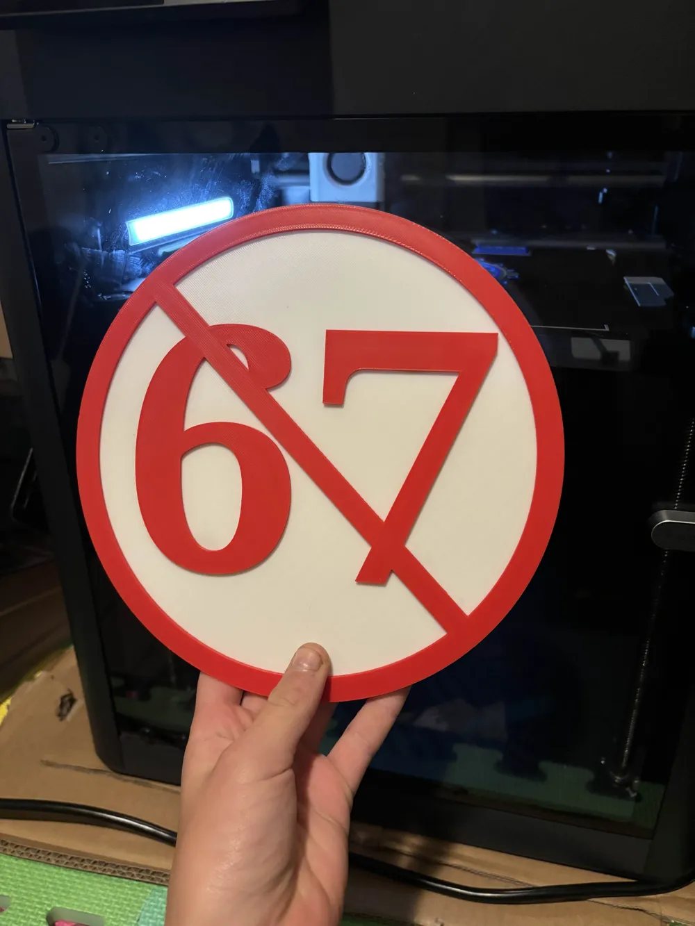 NO 67 sign - Free 3D Print Model - MakerWorld