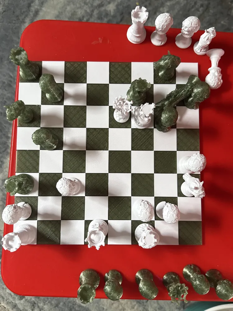 Undead Regalia: The Zombie Chess Set by Ill Kind Designs MakerWorld ...